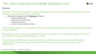 Ptc creo intelligent fastener extension (ifx) | PDF