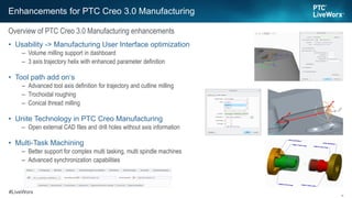 PTC Creo Manufacturing | PDF