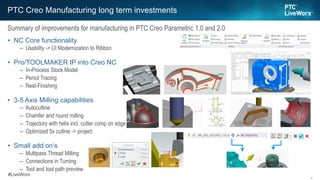 PTC Creo Manufacturing | PDF