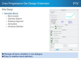Ptc creo progressive die extension (pdx) sales presentation | PDF