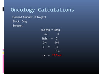Pharmacy calcultaions | PPT