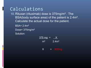 Pharmacy calcultaions | PPT