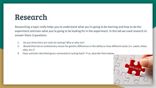 Ptc experiment | PPTX