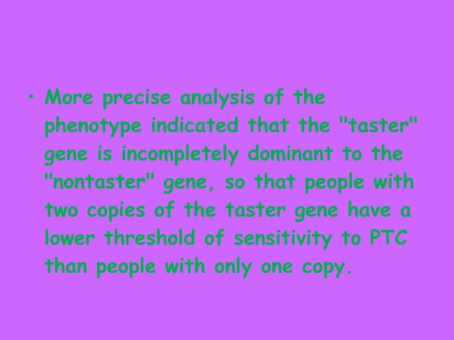 Ptc gene background information