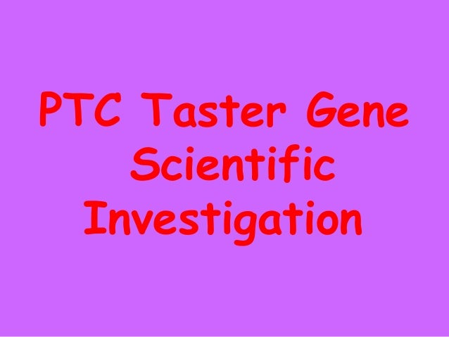Ptc gene background information