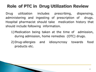 PTC & Hospital Formulary | PPT