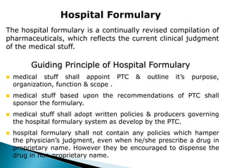 PTC & Hospital Formulary | PPT