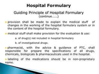 PTC & Hospital Formulary | PPT