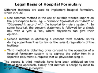 PTC & Hospital Formulary | PPT