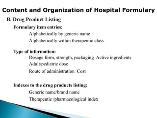 PTC & Hospital Formulary | PPT