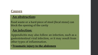 appendicitis | PPTX | Digestive Disorders | Diseases and Conditions