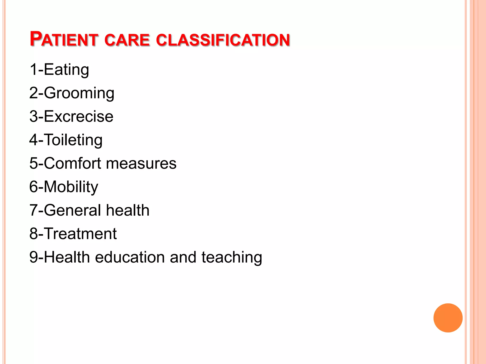 Patient classification | PPTX | Desktops | Computing