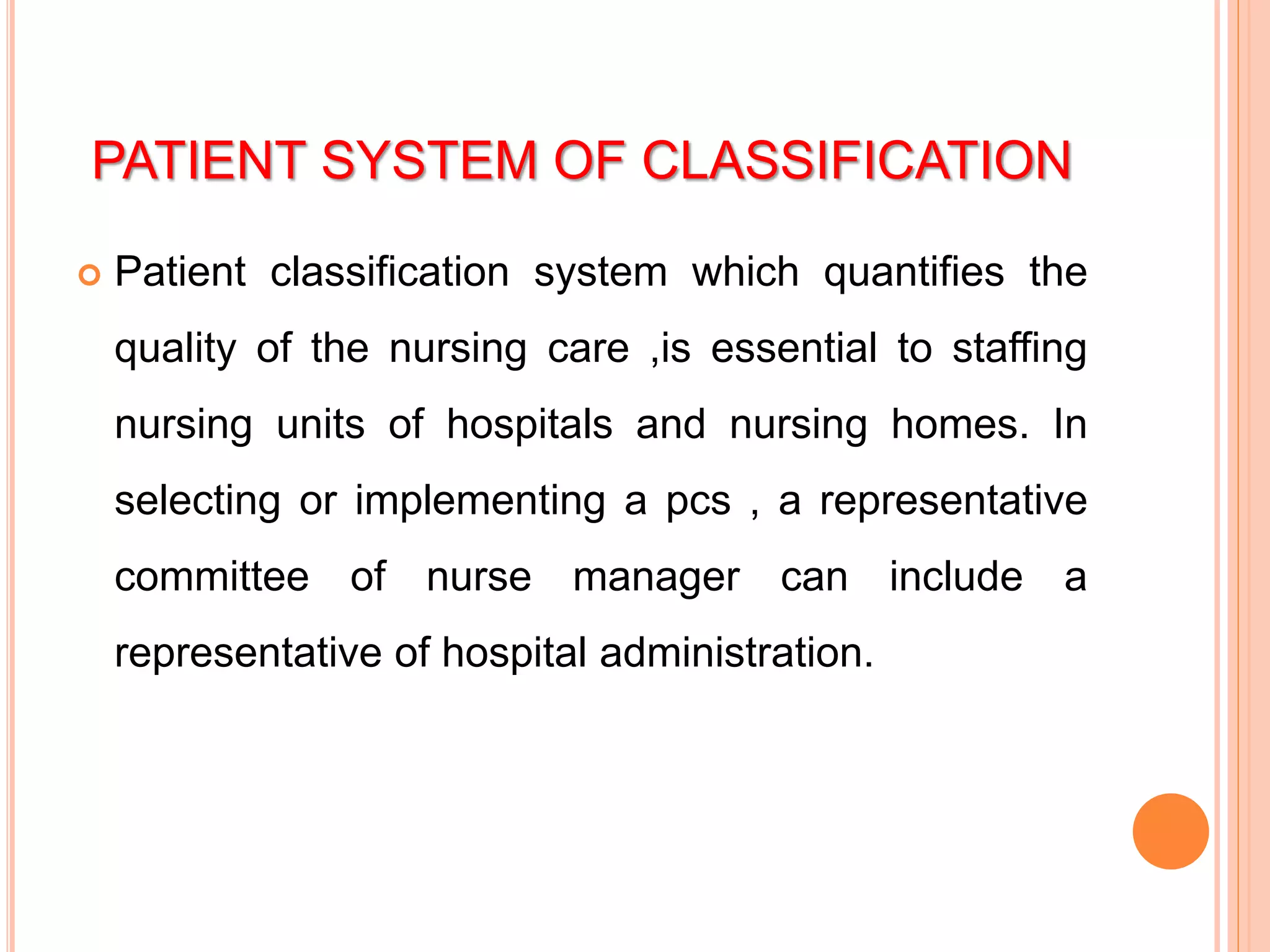 Patient classification | PPTX | Desktops | Computing