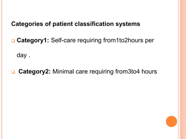Patient classification | PPTX | Desktops | Computing