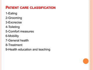 Patient classification | PPTX | Desktops | Computing