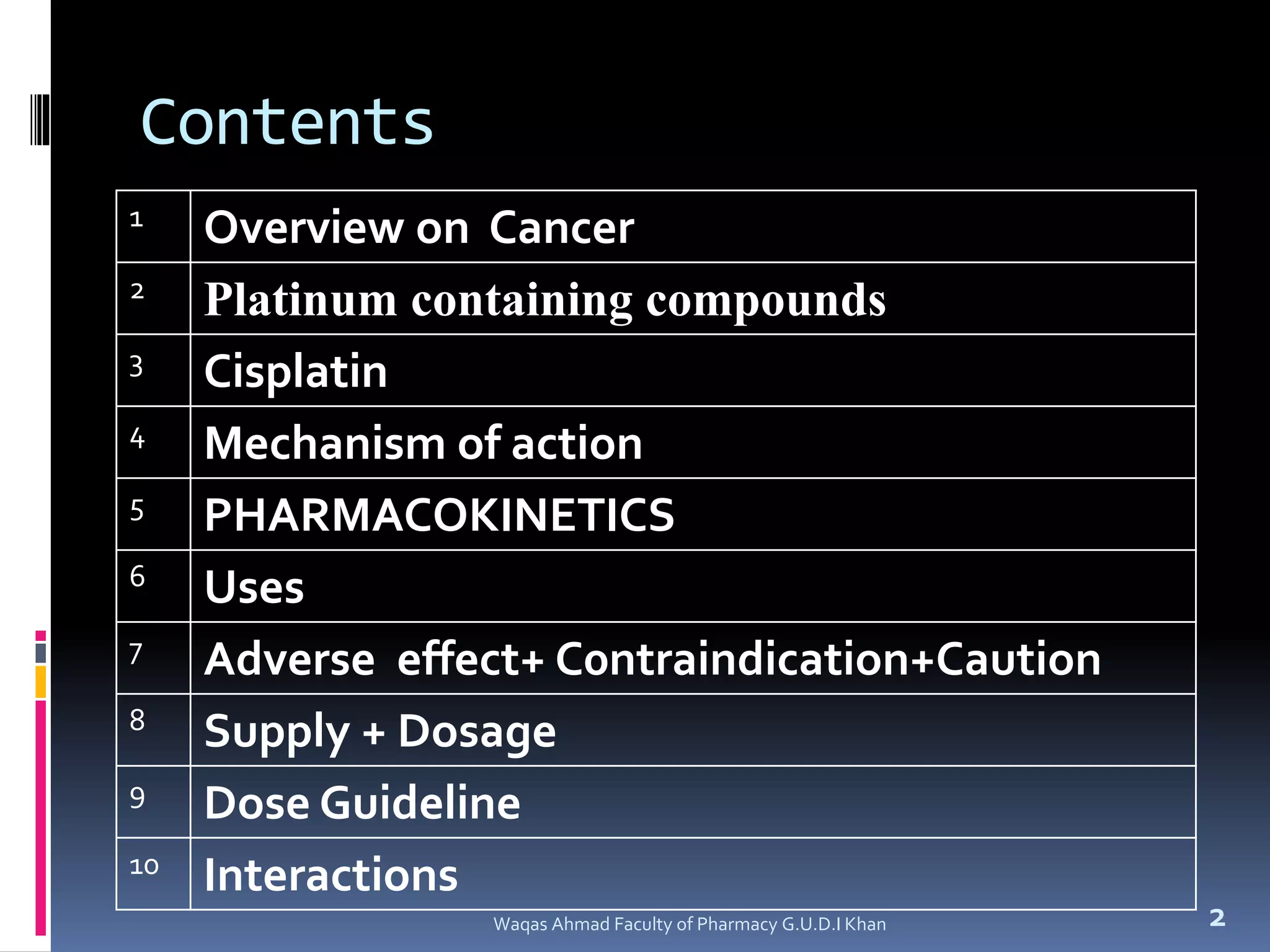 platinum containing compounds | PPTX