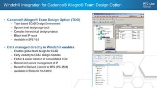 PTC Live: Integrating PTC Windchill with Cadence PCB Design | PPTX
