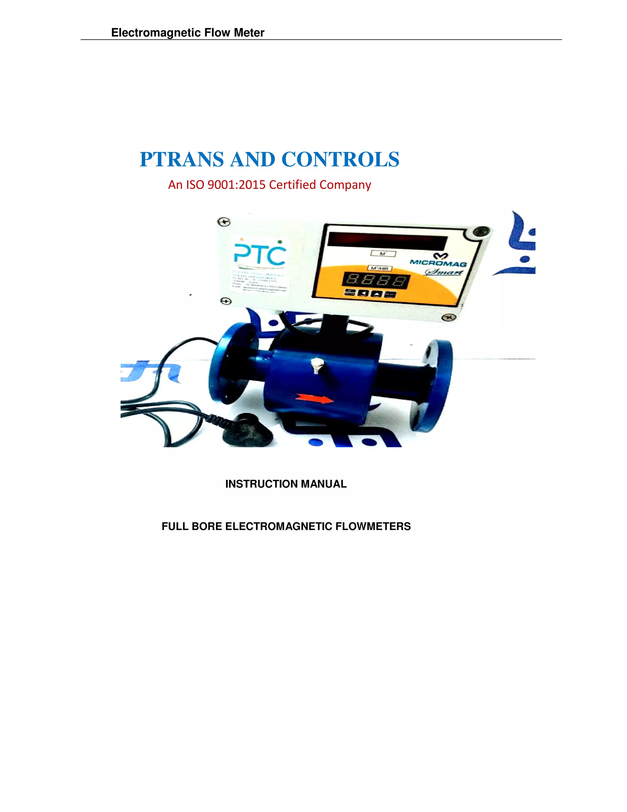 Ptc magmeter manual | PDF