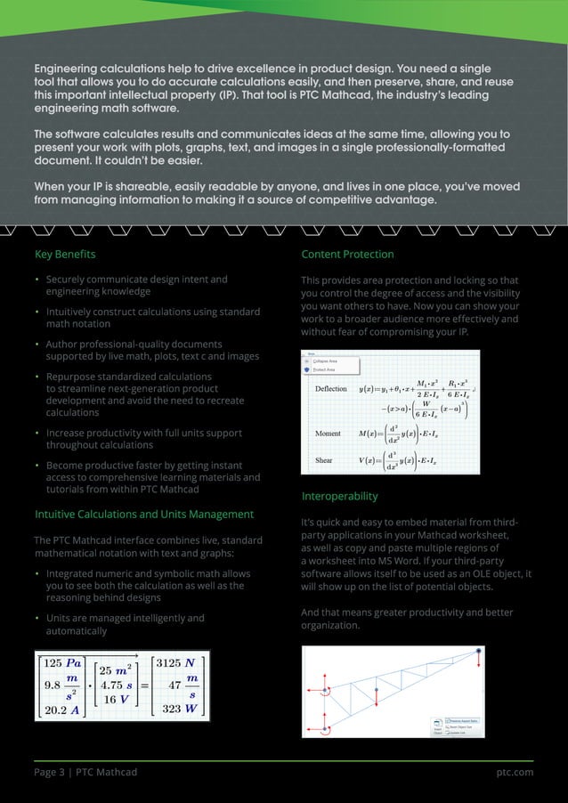 Ptc mathcad prime 4.0 brochure | PDF