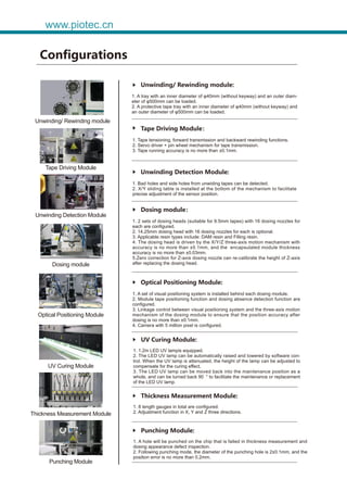 Chip Module Encapsulation Machine PTCME302 | PDF