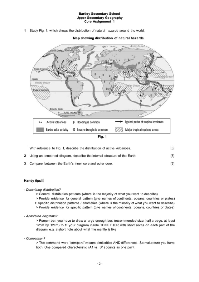 Plate tectonics Core Assignment 1