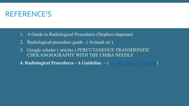 Ptc )percutaneous transhepatic cholangiography | PPTX | Digestive ...