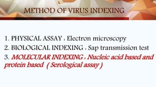 Virus Indexing methods | PPTX