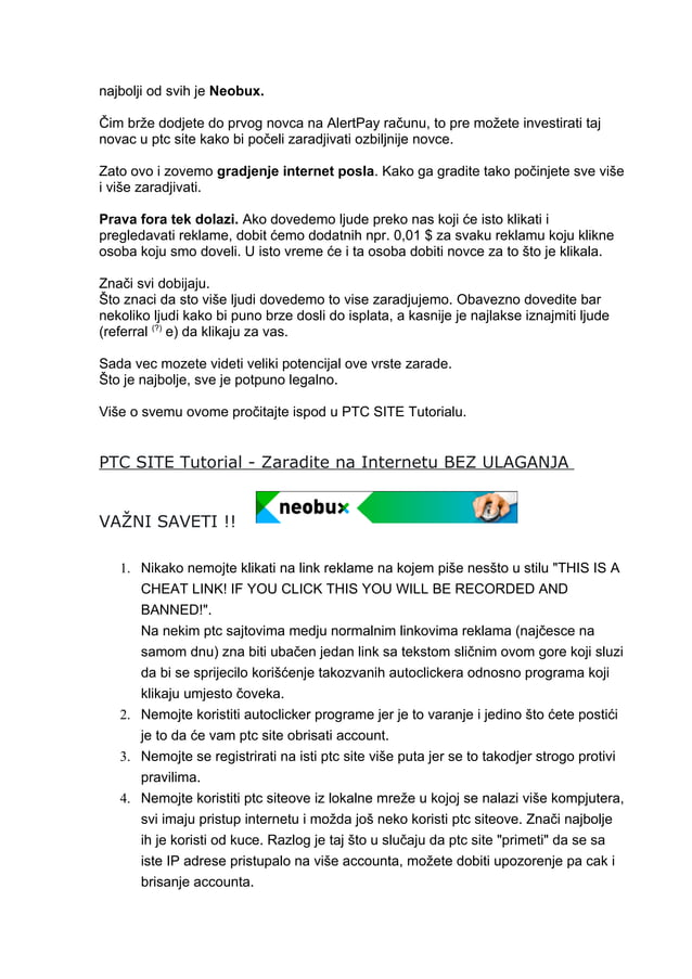 PTC Sajtovi - Opis | PDF