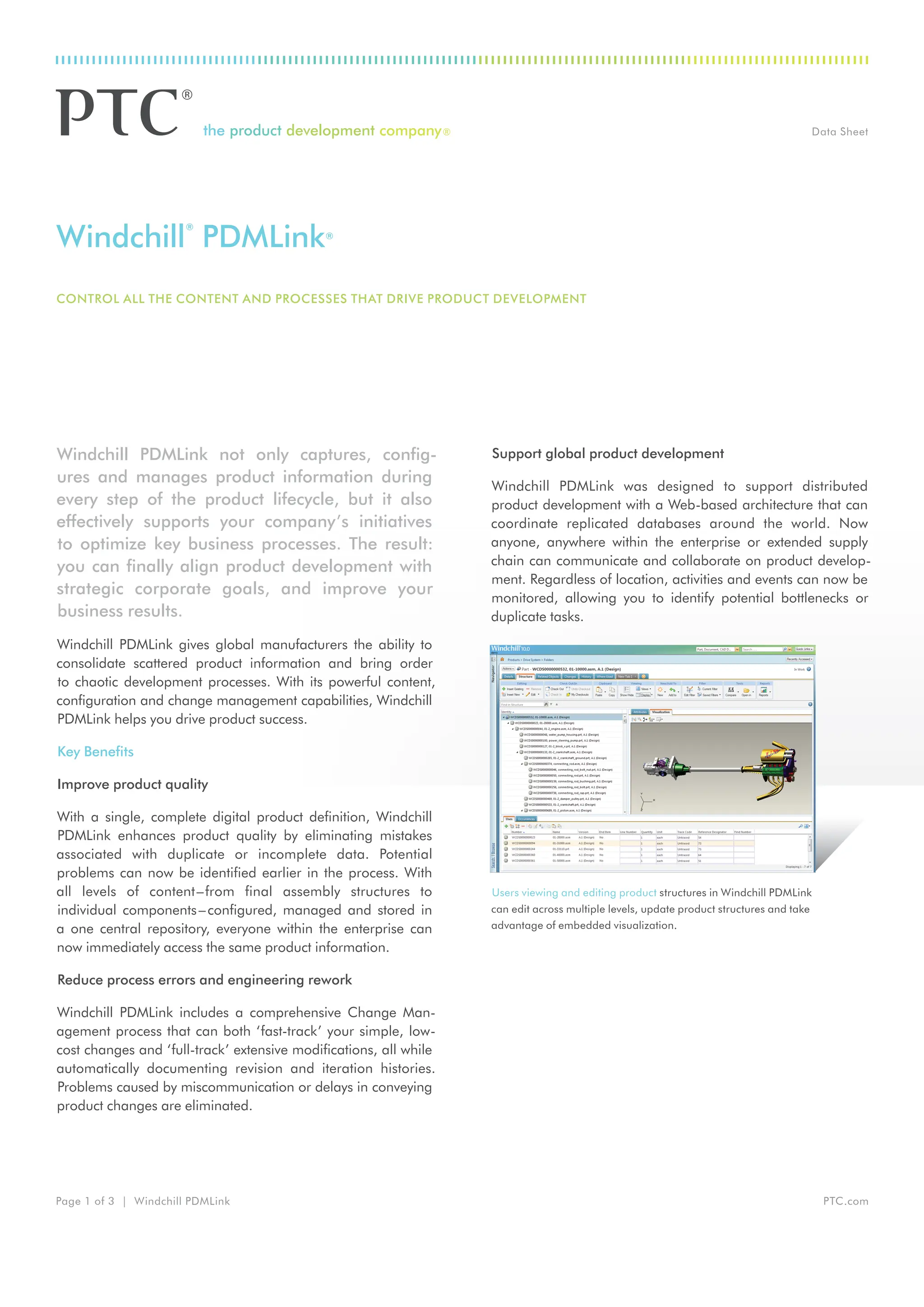 PTC Windchill PDMLink Data Sheet – Streamlining Product Data Management.pdf