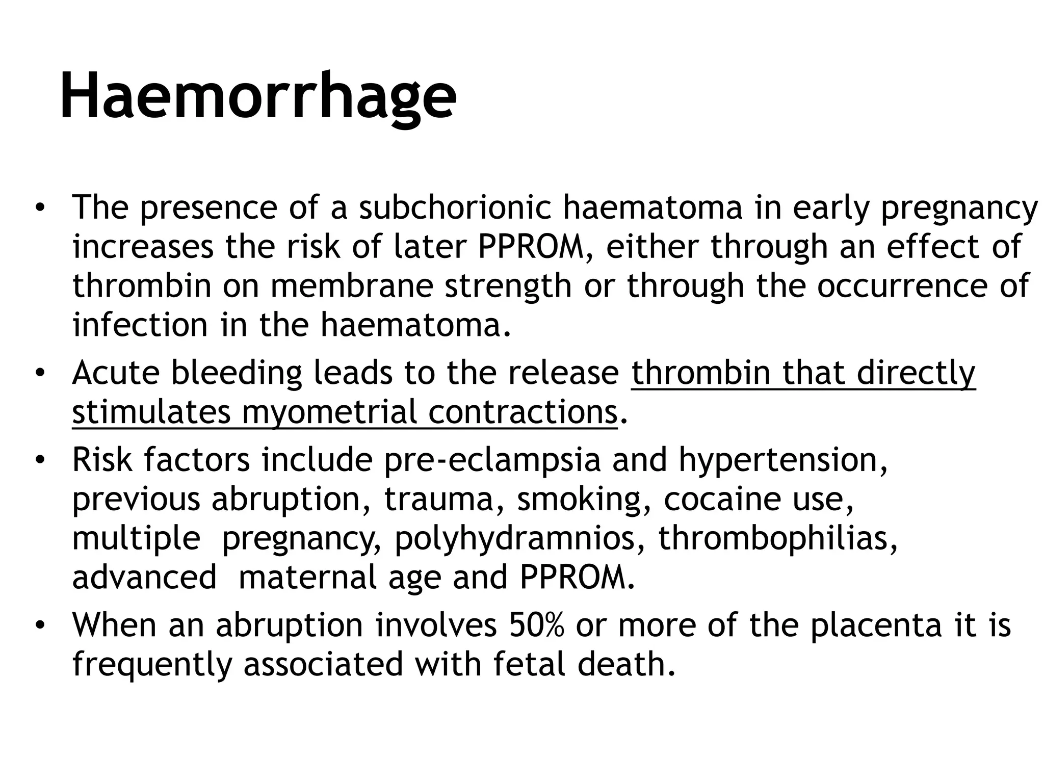 Preterm delivery : Preterm labour and PPROM | PPTX