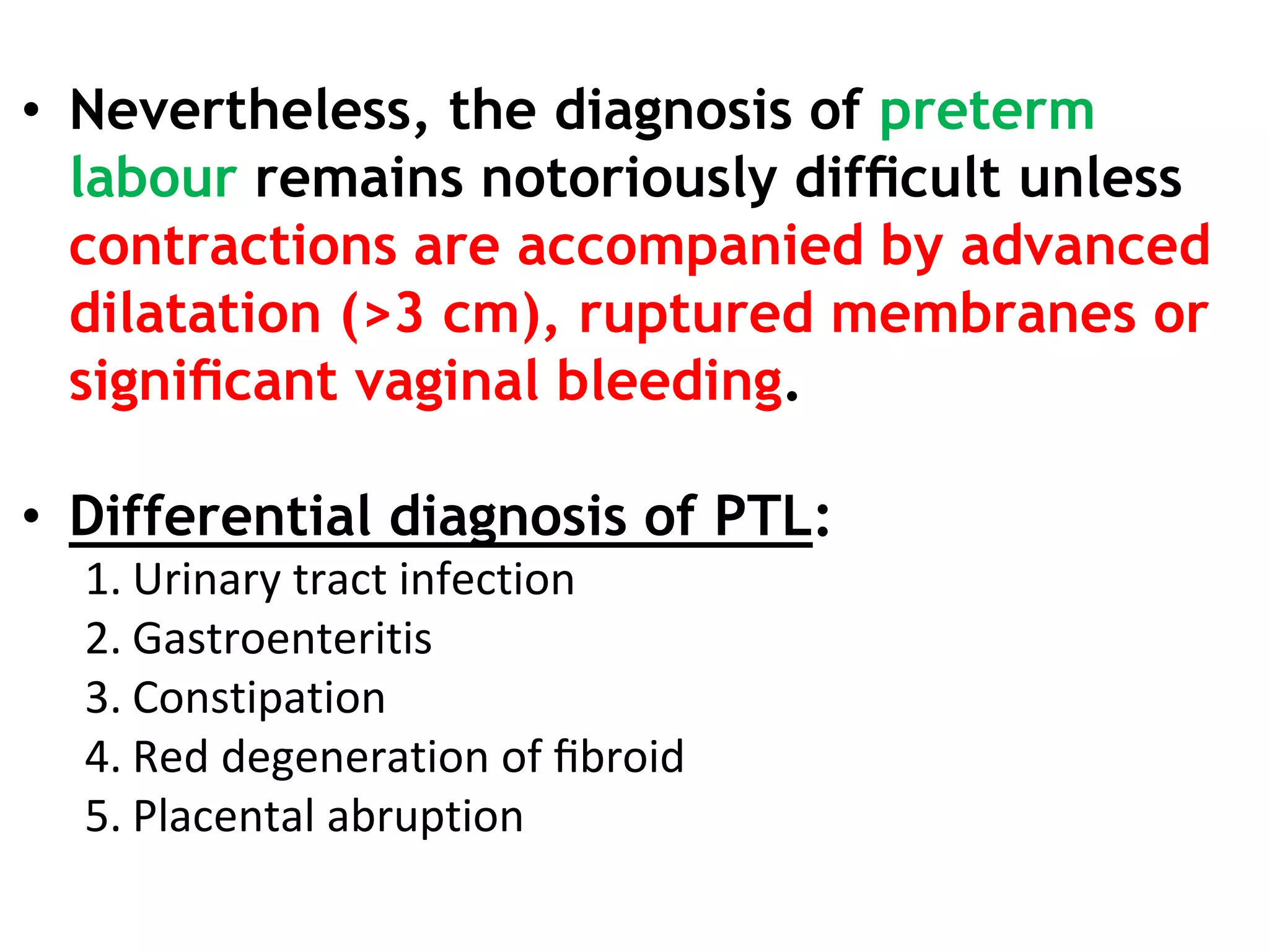 Preterm delivery : Preterm labour and PPROM | PPTX