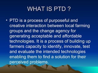 Ptd Guidelines | PPT