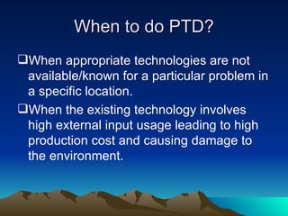 Ptd Guidelines | PPT