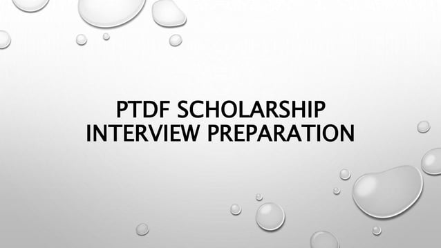 PTDF Interview Prep.pptx | Education