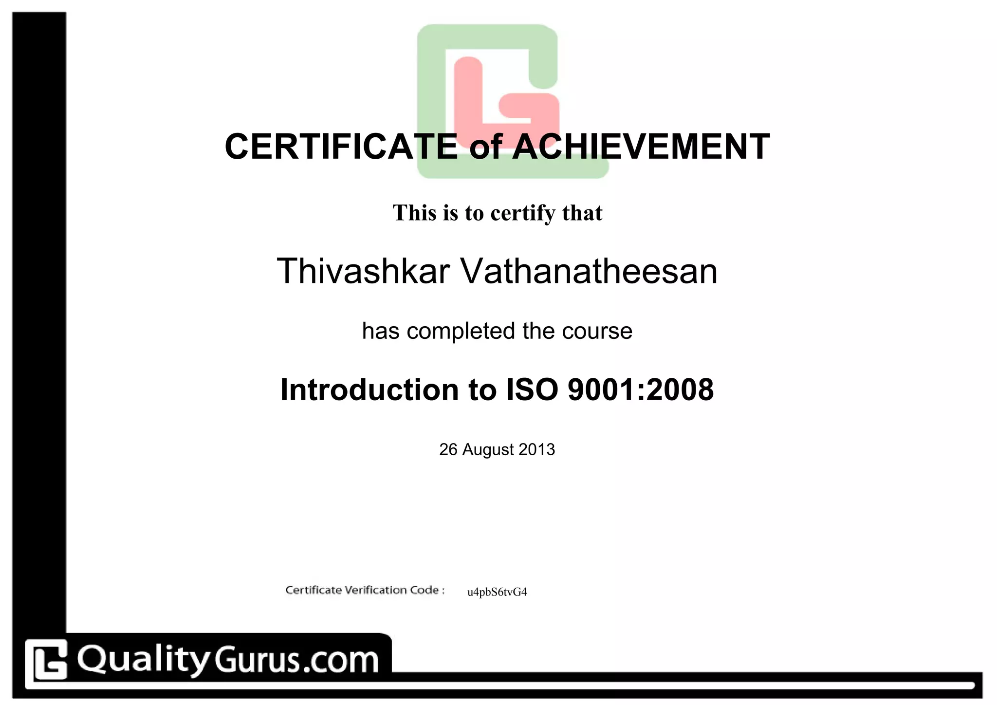 Certificate of achievement | PDF