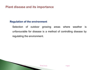 principle of disease(caused by pathogen) control & management | PPT