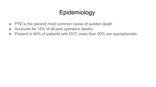 Pulmonary Thromboembolism explained in detail | PPTX