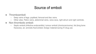Pulmonary Thromboembolism explained in detail | PPT