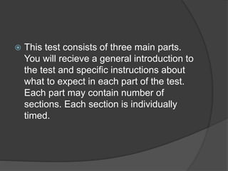 pearson test of english academic test | PPTX