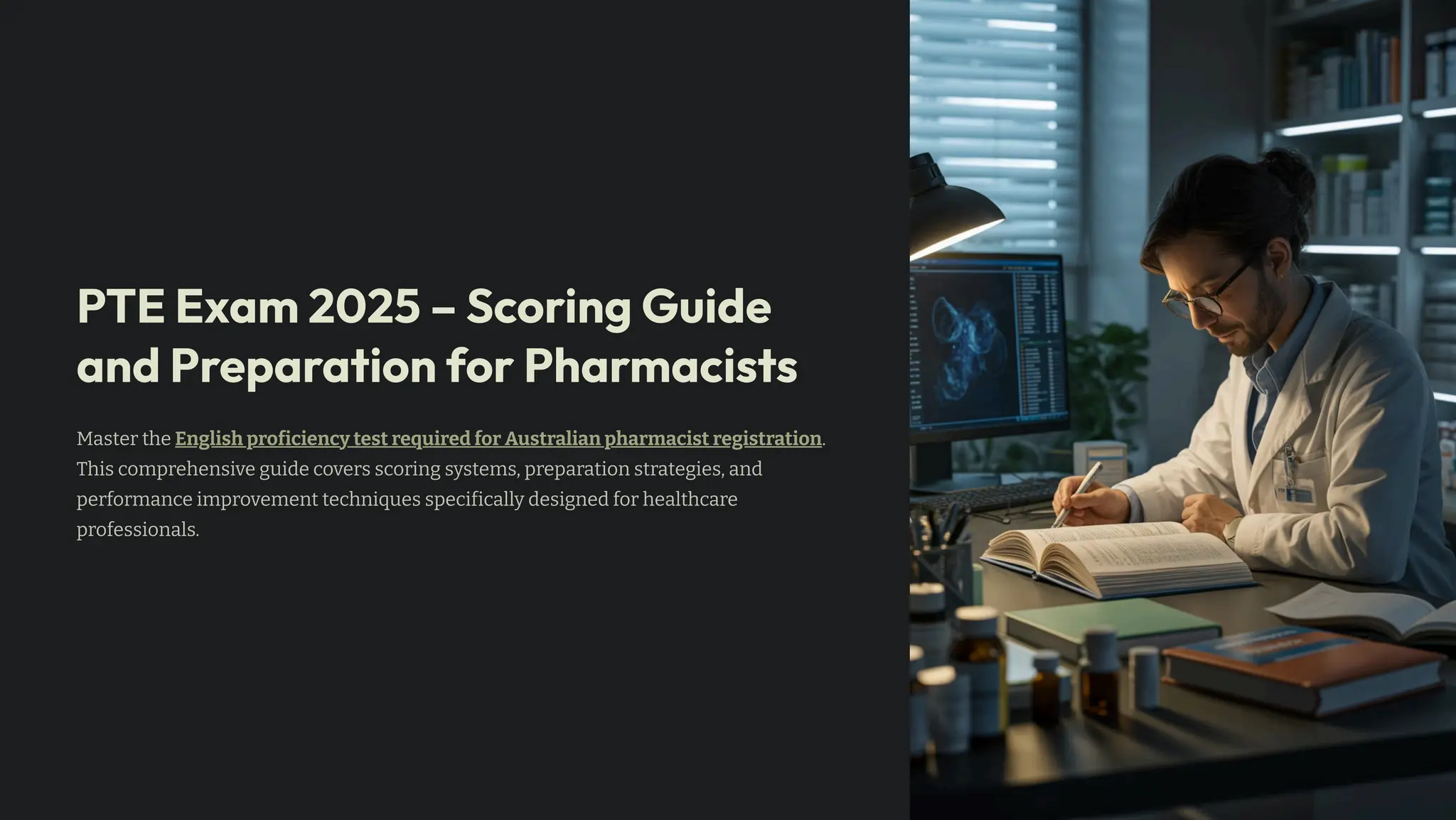 PTE Exam 2025-2026 Scoring Guide and Preparation for Pharmacists | PDF