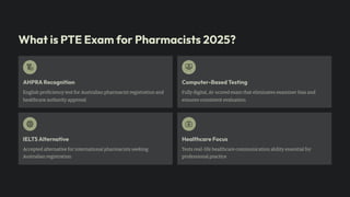 PTE Exam 2025-2026 Scoring Guide and Preparation for Pharmacists | PDF