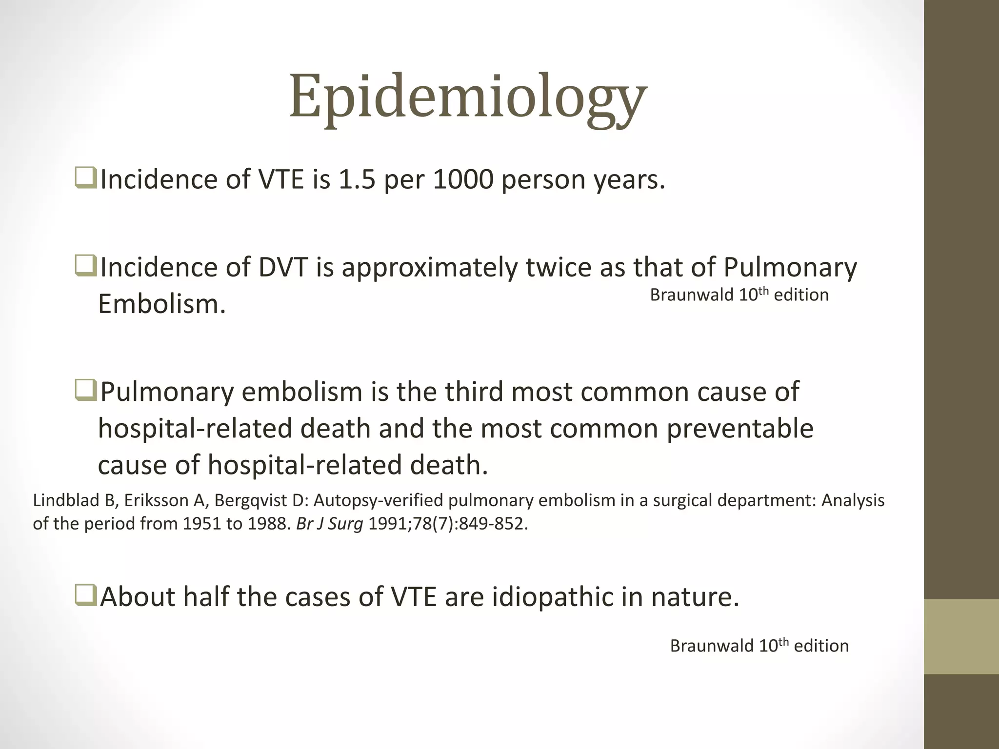 Management of Venous Thromboembolism | PPTX