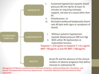 Management of Venous Thromboembolism | PPTX