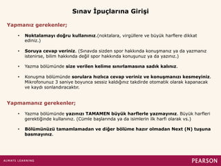 PTE Academic Sınav İpuçları | PDF