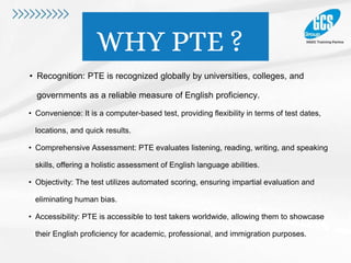 PTE institute in patiala | PPTX | Standardized Testing | Educational ...