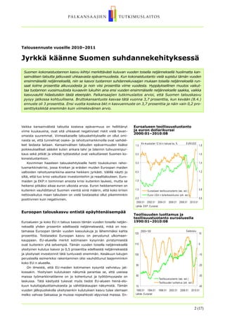 Jyrkkä käänne Suomen suhdannekehityksessä | PDF