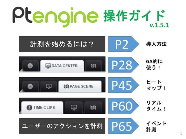 Ptengine 操作ガイド | PPTX