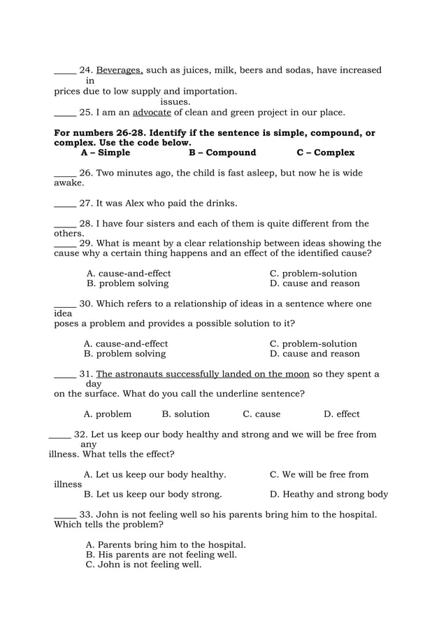 periodical exam ing english 5 quarter 1 elementary education | PDF