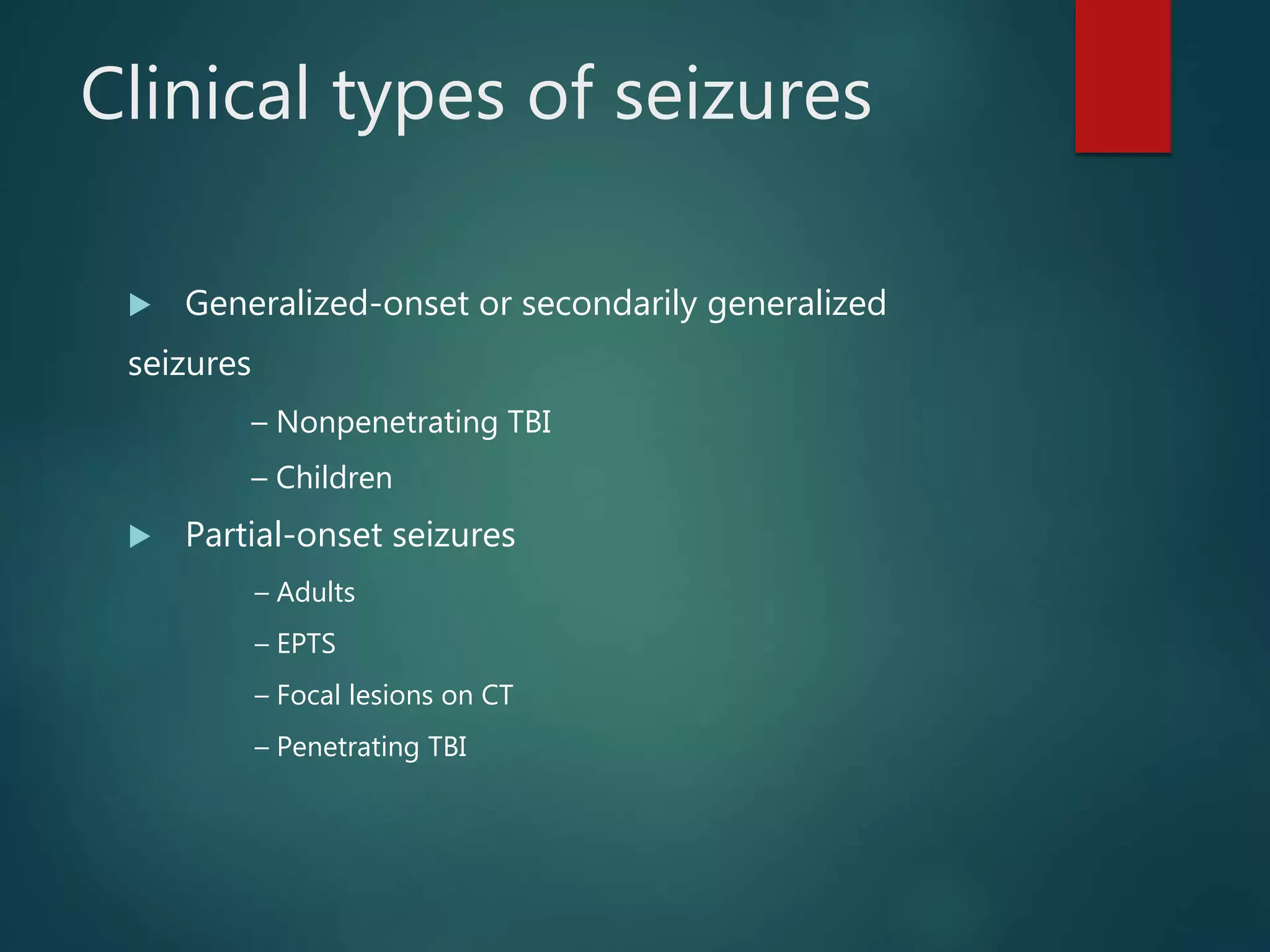 post traumatic epilepsy | PPTX