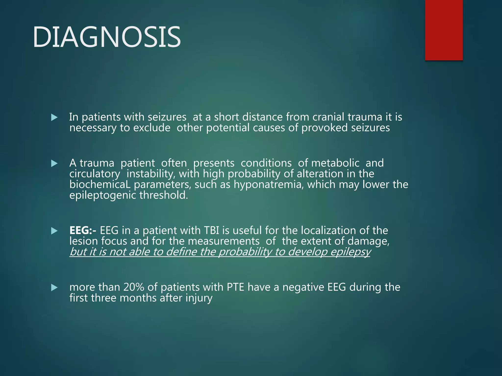 post traumatic epilepsy | PPTX